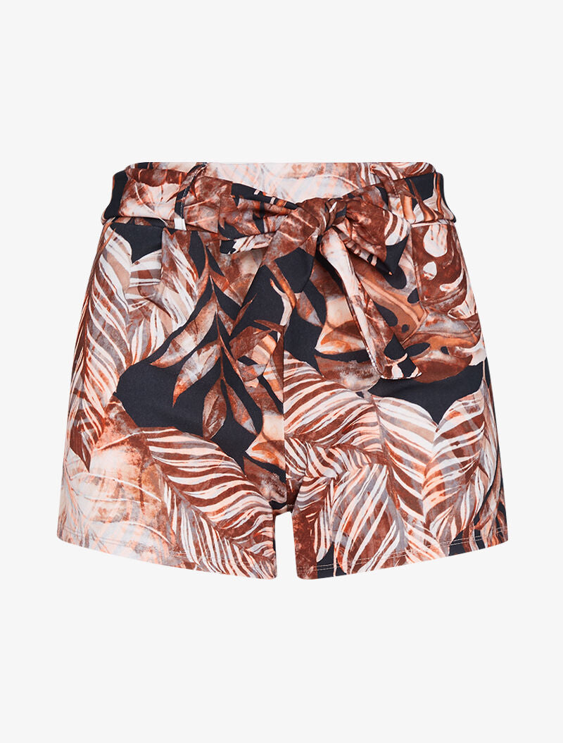 Short extra court à imprimé tropical - noir | Inspee